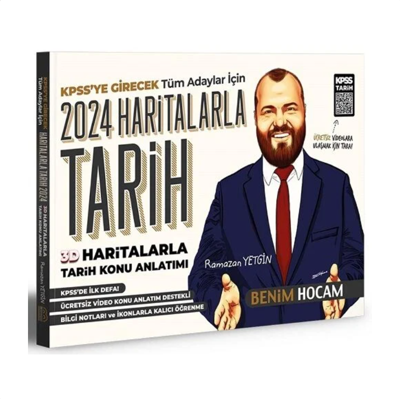 2024 KPSS Tarih 3D Haritalarla Konu Anlatımı - Ramazan Yetgin - Benim Hocam Yayınları ...