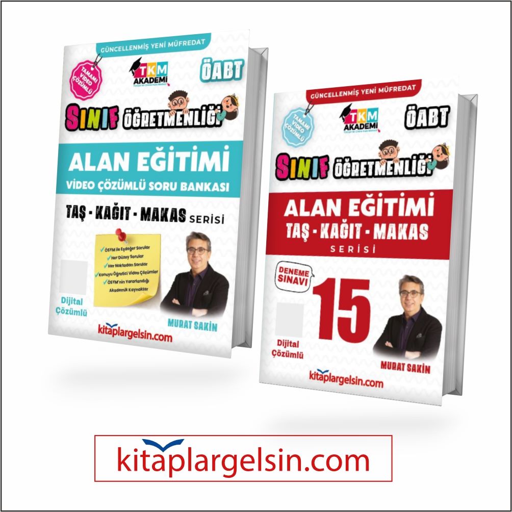 SINIF ÖĞRETMENLİĞİ ÖABT MURAT SAKİN TAŞ KAĞIT MAKAS SORU BANKASI+DENEME ...